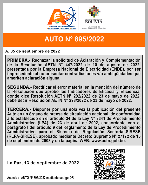 Autoridad de Electricidad y Tecnología Nuclear - Página Web Oficial