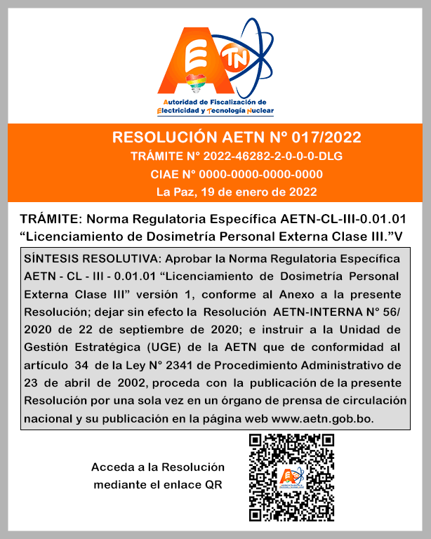 Autoridad de Electricidad y Tecnología Nuclear - Página Web Oficial